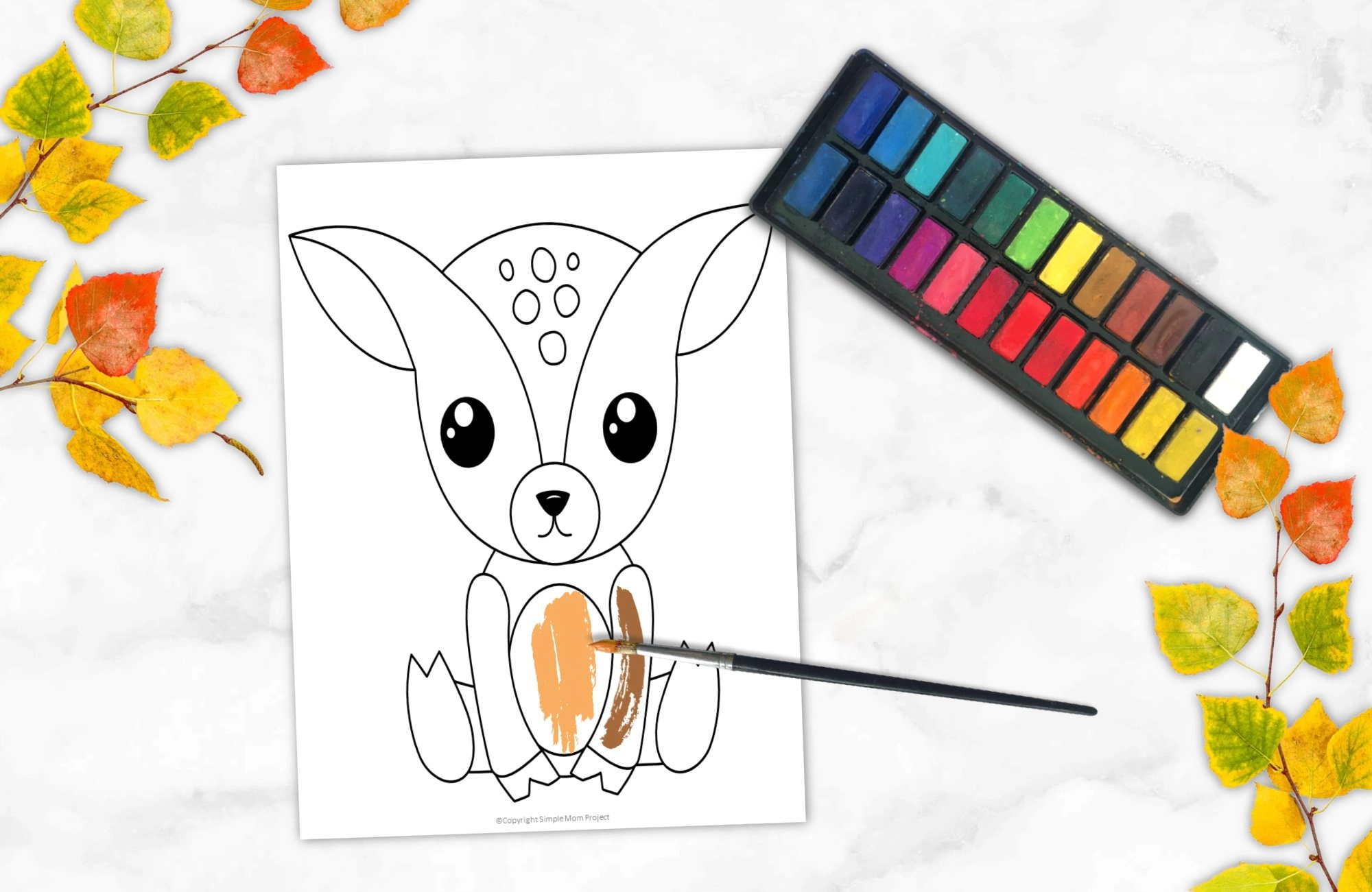 Free Printable Forest Woodland Deer Template – Simple Mom Project