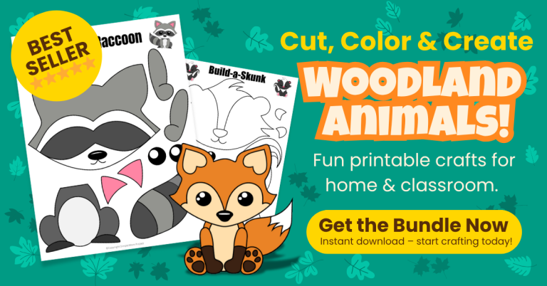 Free Printable Raccoon Craft for Kids | Woodland Animal Template ...