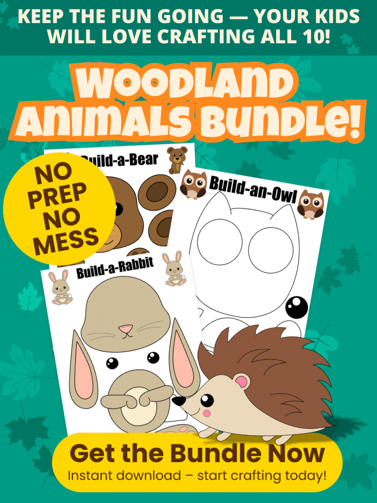 Free Printable Hedgehog Craft for Kids (Easy Cut & Paste)