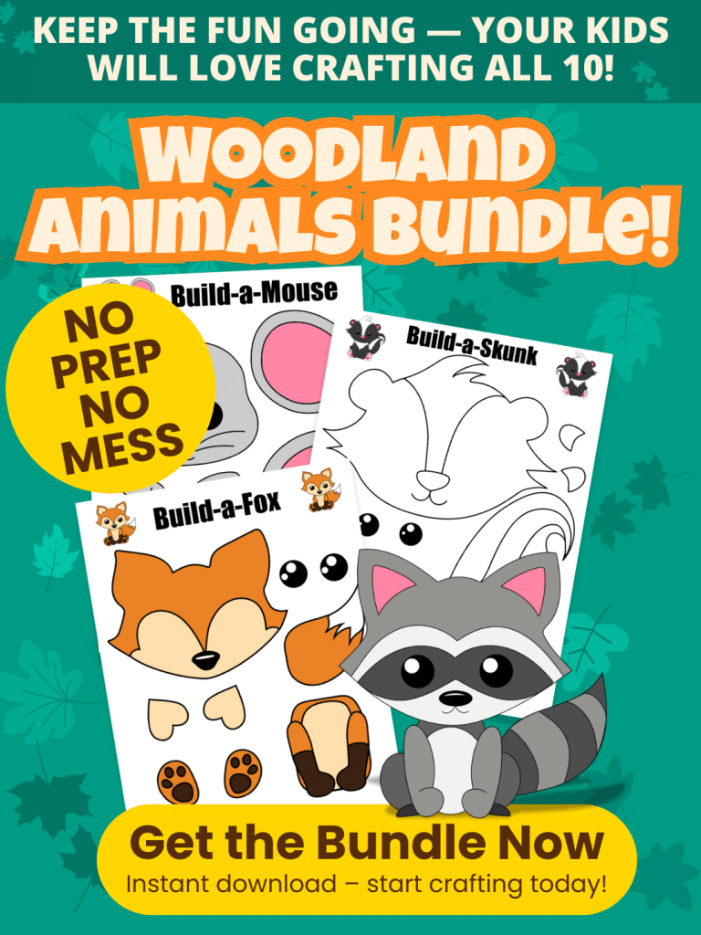 Free Printable Raccoon Craft for Kids | Woodland Animal Template ...