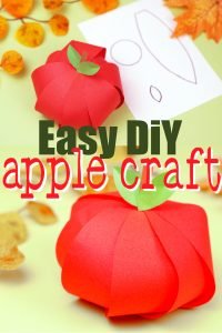 Easy DiY Paper Apple Craft for Kids - Simple Mom Project