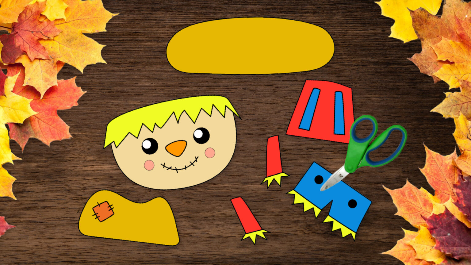 Free Printable Scarecrow Craft Template – Simple Mom Project