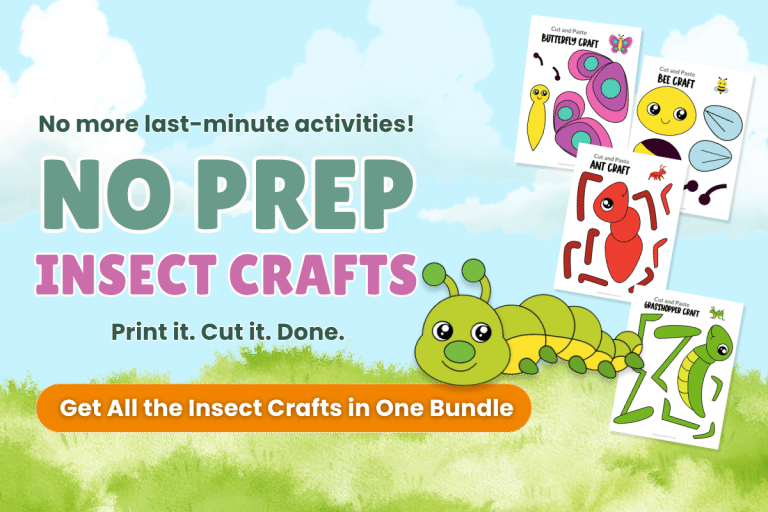 Free Printable Caterpillar Craft (Simple Insect Activity for Kids ...
