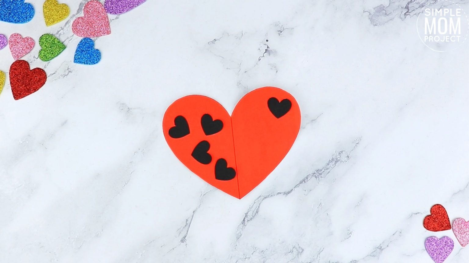 Free Printable Heart Shaped Ladybug Craft - Simple Mom Project