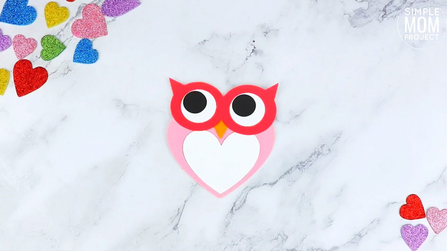 Easy & Fun Heart Owl Craft (Free Printable Template) - Simple Mom Project