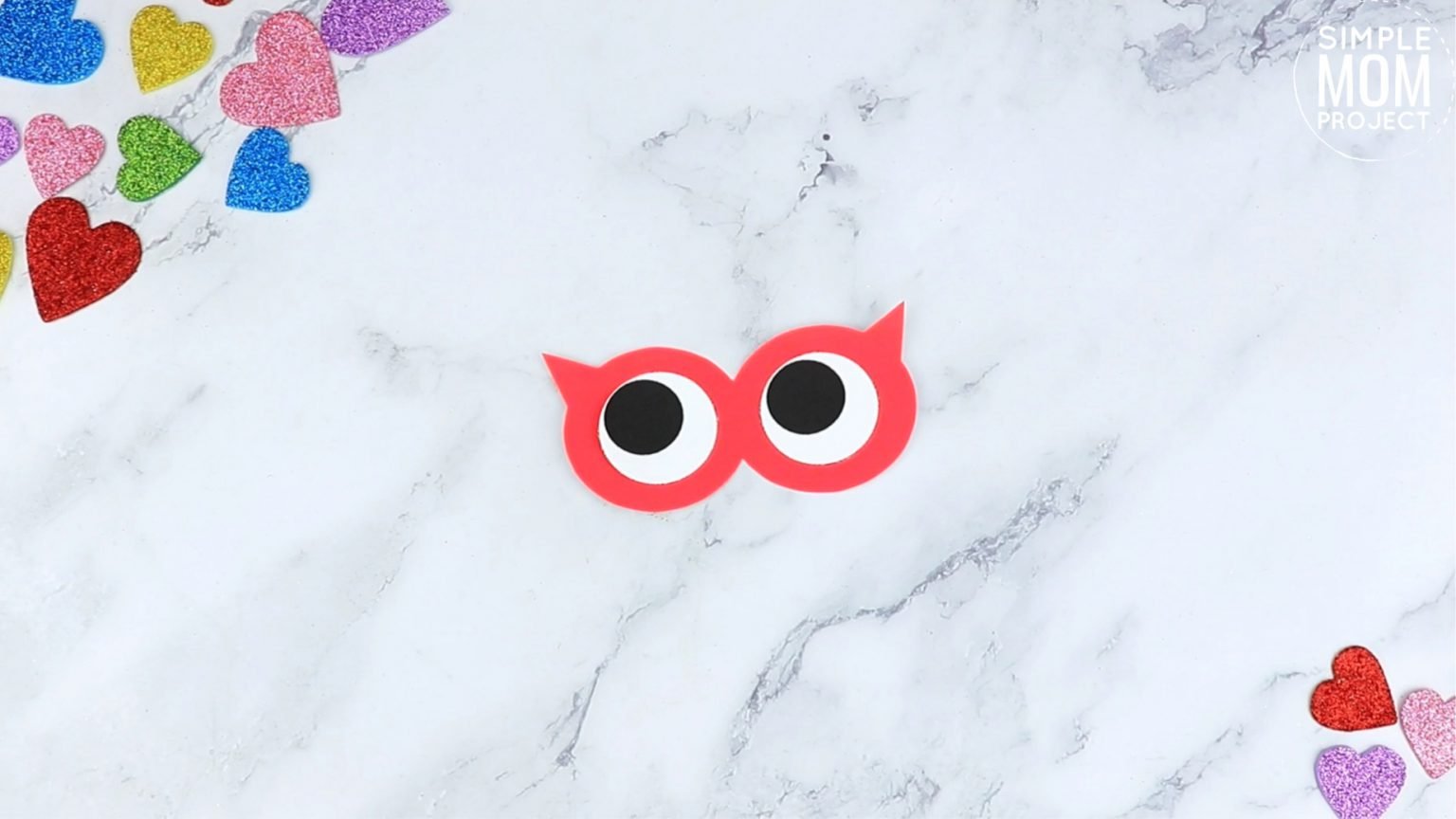 Free Printable Cut and Paste Heart Owl Craft - Simple Mom Project