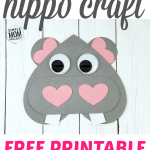 Free Printable Cut and Paste Heart Dog Craft - Simple Mom Project