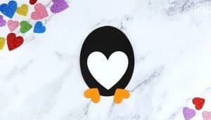 Easy & Fun Heart Penguin Art Project – Free Printable Template