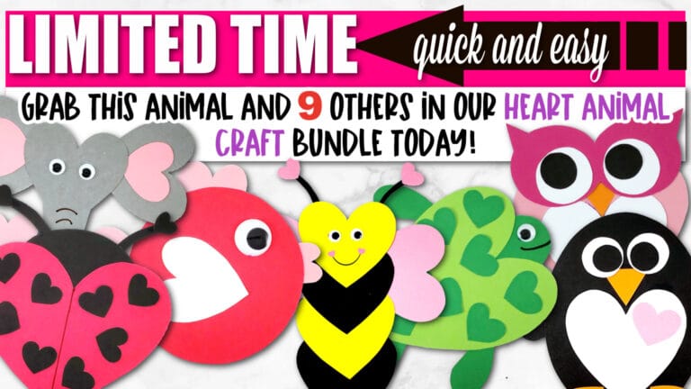 Free Printable Heart Shaped Ladybug Craft - Simple Mom Project