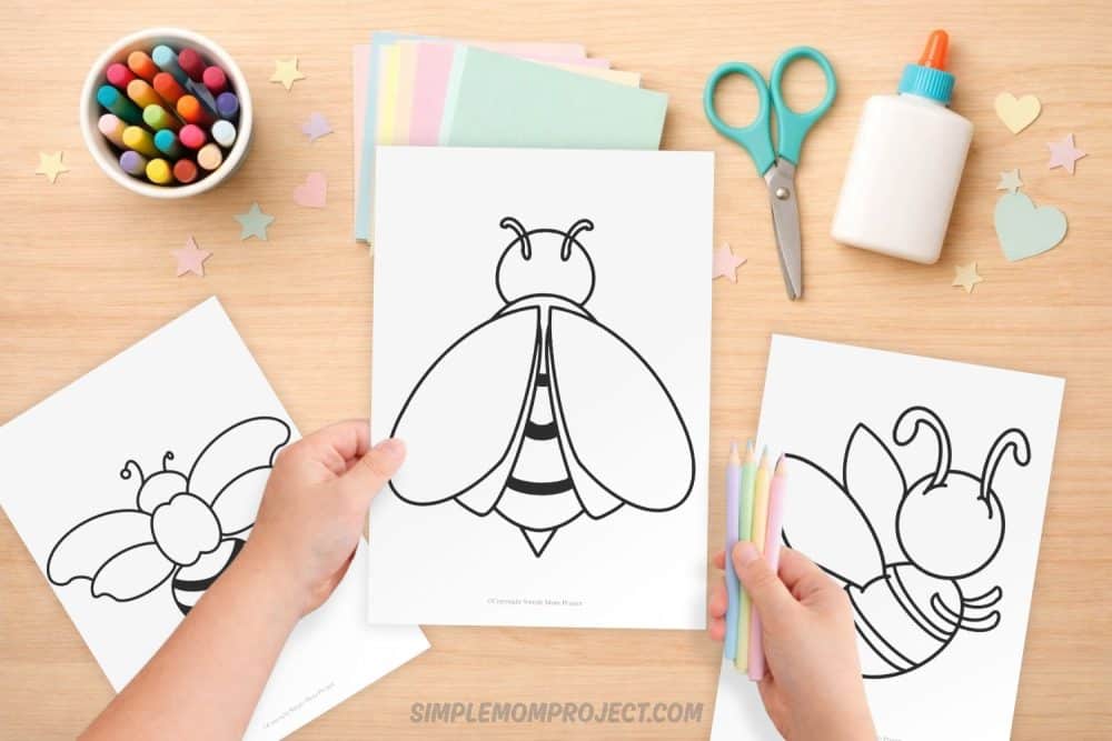Free Printable Bumble Bee Cut-Outs (Easy Activity for Kids) - Simple ...