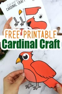 Free Printable Cut and Paste Blue Jay Craft - Simple Mom Project