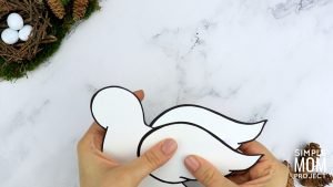 Free Printable Cut and Paste Dove Craft for Kids with Dove Template