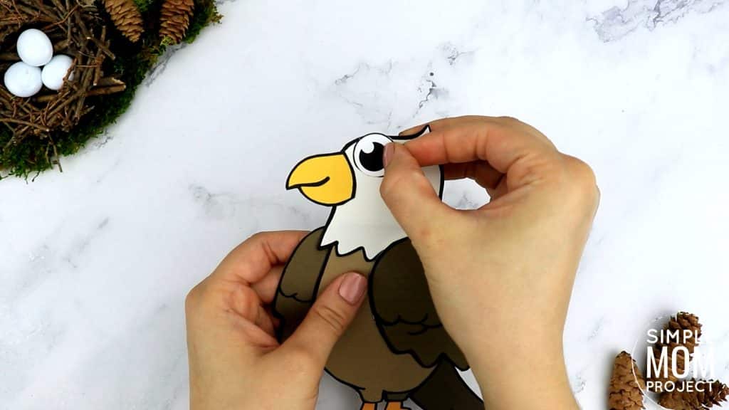 Free Printable Cut and Paste Bald Eagle Craft for Kids