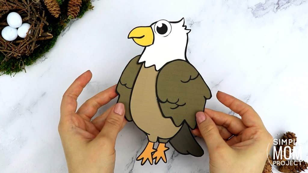 Free Printable Cut and Paste Bald Eagle Craft for Kids