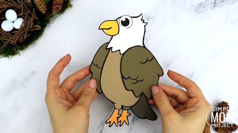 Free Printable Cut and Paste Bald Eagle Craft for Kids
