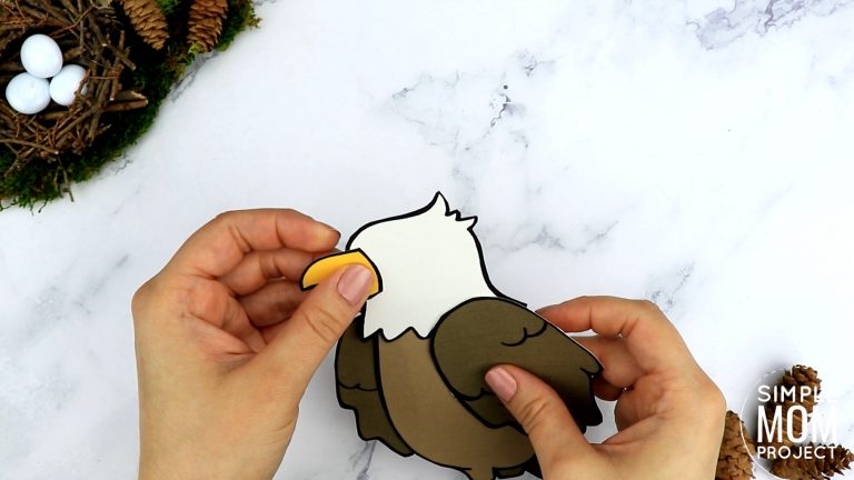 Free Printable Cut and Paste Bald Eagle Craft for Kids