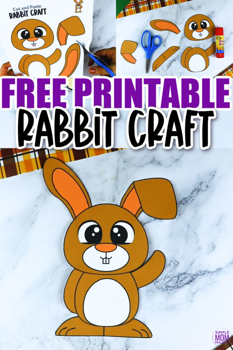 Free Printable Rabbit Craft Template - Simple Mom Project
