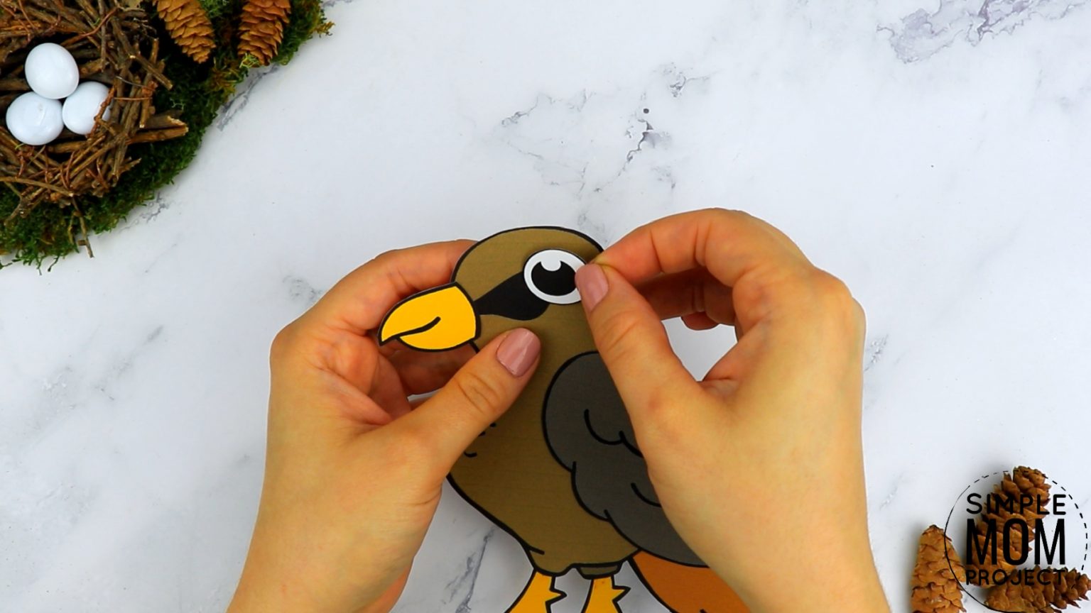 Free Printable Cut and Paste Hawk Craft - Simple Mom Project