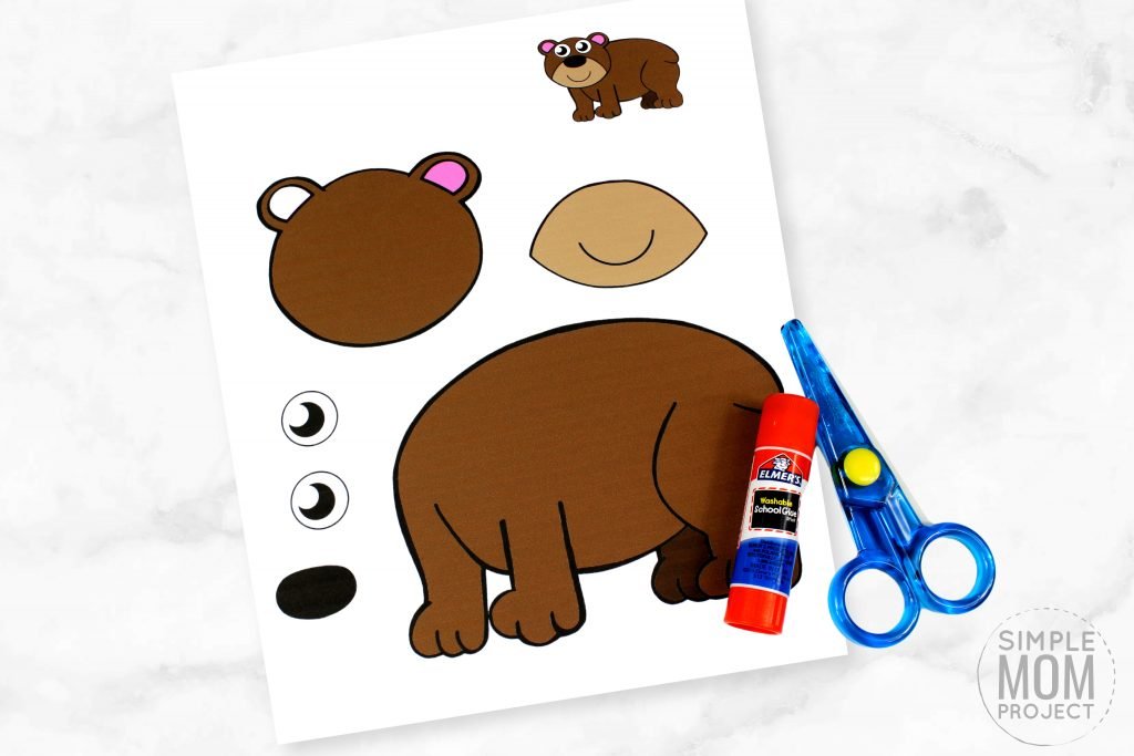 Free Printable Brown Bear Craft for Kids - Simple Mom Project