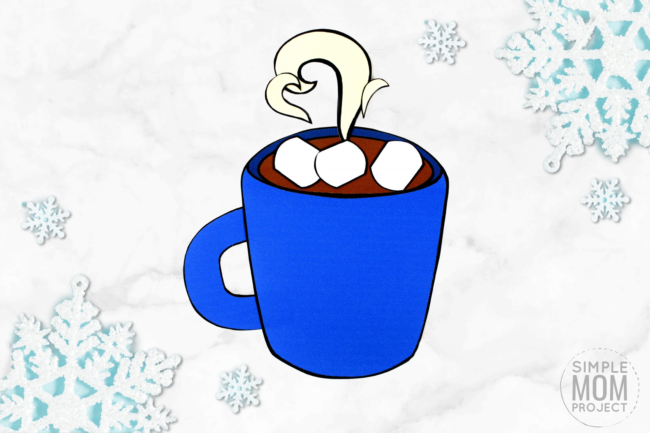Cut And Paste Hot Chocolate Mug Craft Simple Mom Project