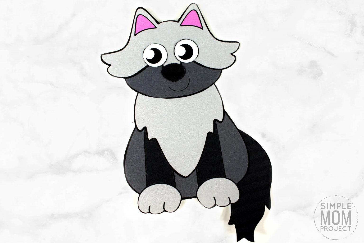 Free Printable Wolf Craft with Free Wolf Template