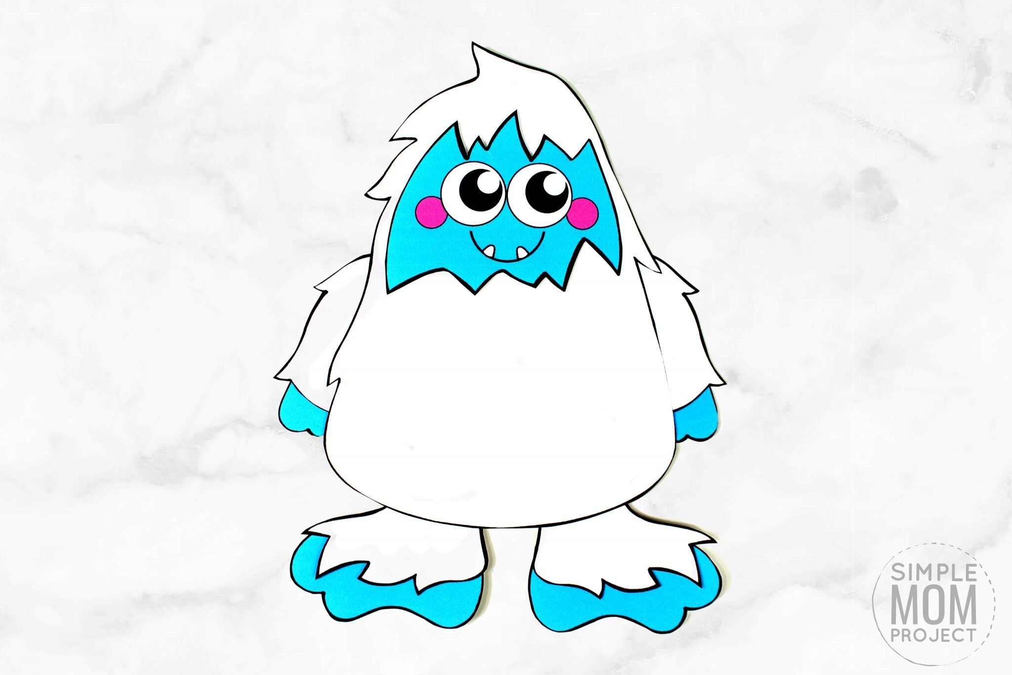 Free Printable Yeti Abominable Snowman Craft – Simple Mom Project