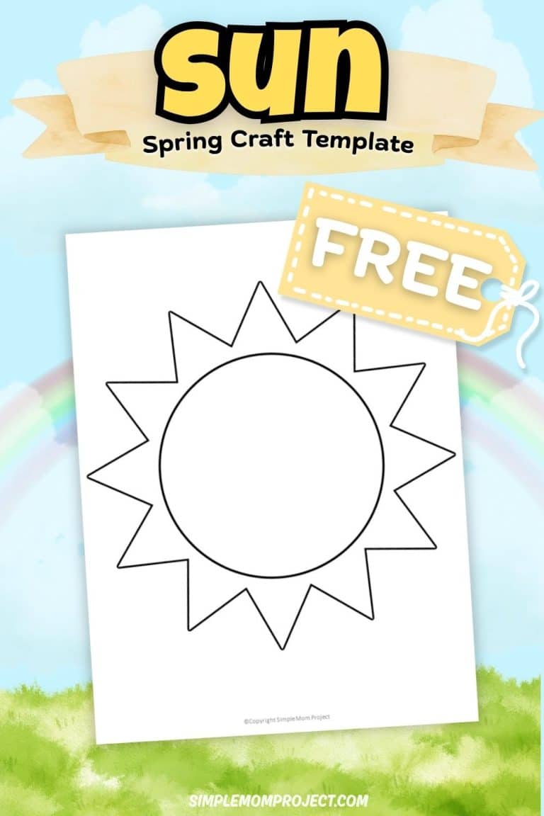 Free Printable Sun Template (Easy Activity for Kids) - Simple Mom Project