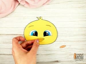 Free Cut and Paste Baby Chick Craft with Template