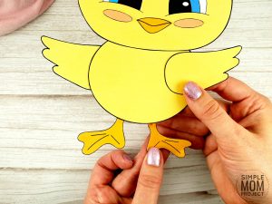 Free Cut and Paste Baby Chick Craft with Template – Simple Mom Project