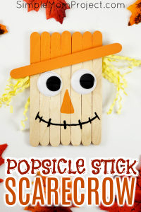 Easy Popsicle Stick Scarecrow Craft Tutorial - Simple Mom Project