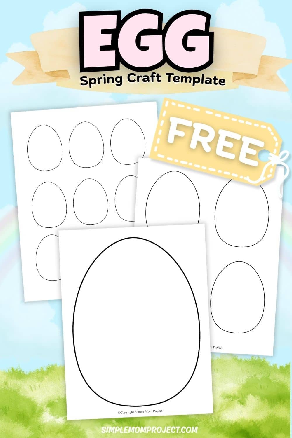 Free Printable Egg Template - Simple Mom Project