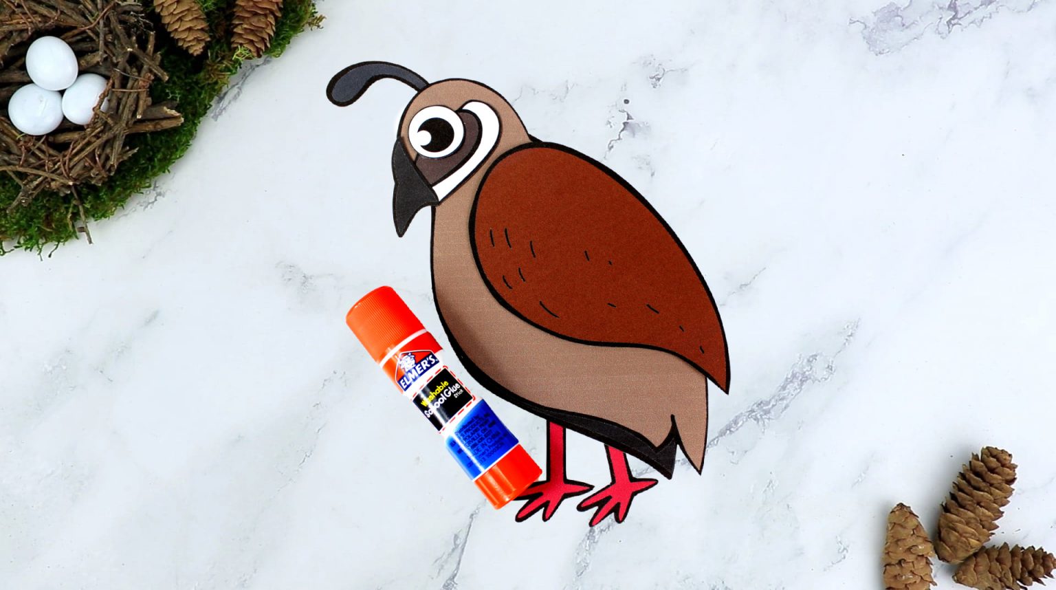 Cut and Paste Partridge Craft for Kids - Simple Mom Project