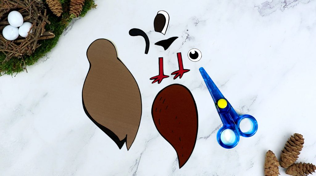 Cut and Paste Partridge Craft for Kids - Simple Mom Project