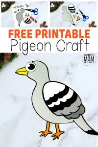 Free Printable Pigeon Craft for Kids – Simple Mom Project