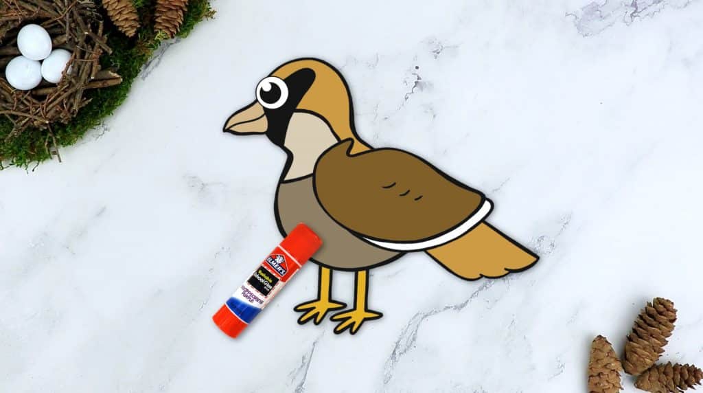 Free to Print Sparrow Cut and Paste Craft - Simple Mom Project