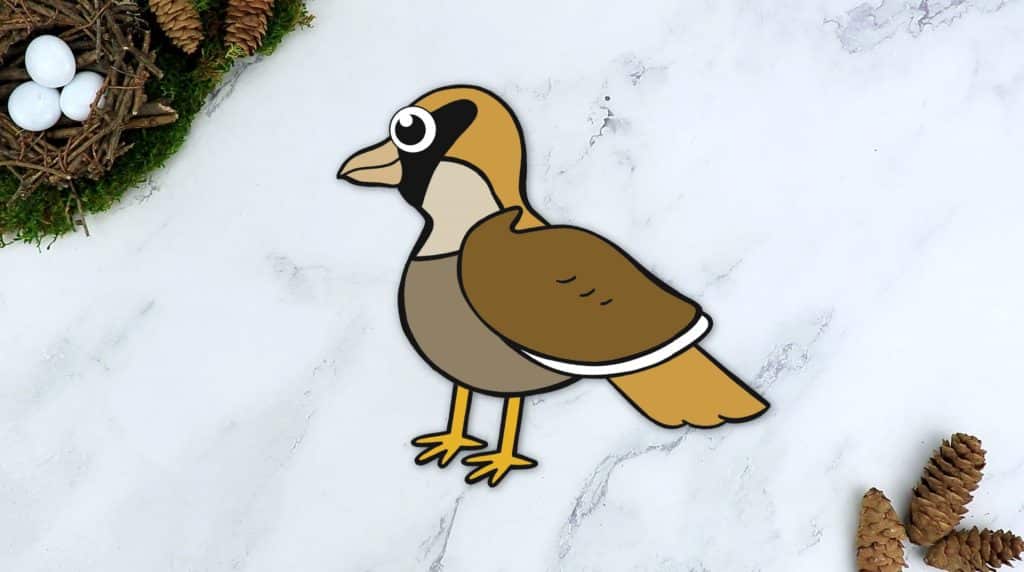 Free to Print Sparrow Cut and Paste Craft - Simple Mom Project