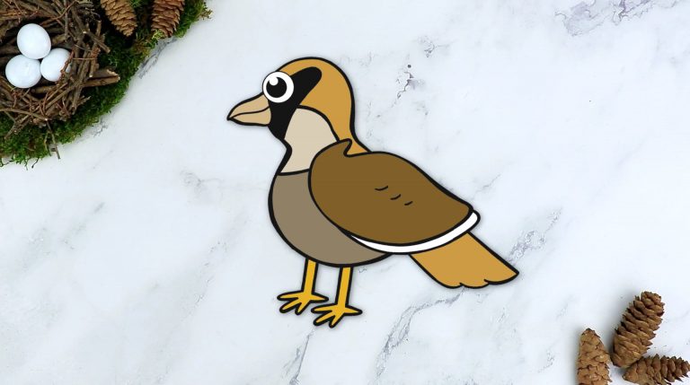 Free to Print Sparrow Cut and Paste Craft - Simple Mom Project