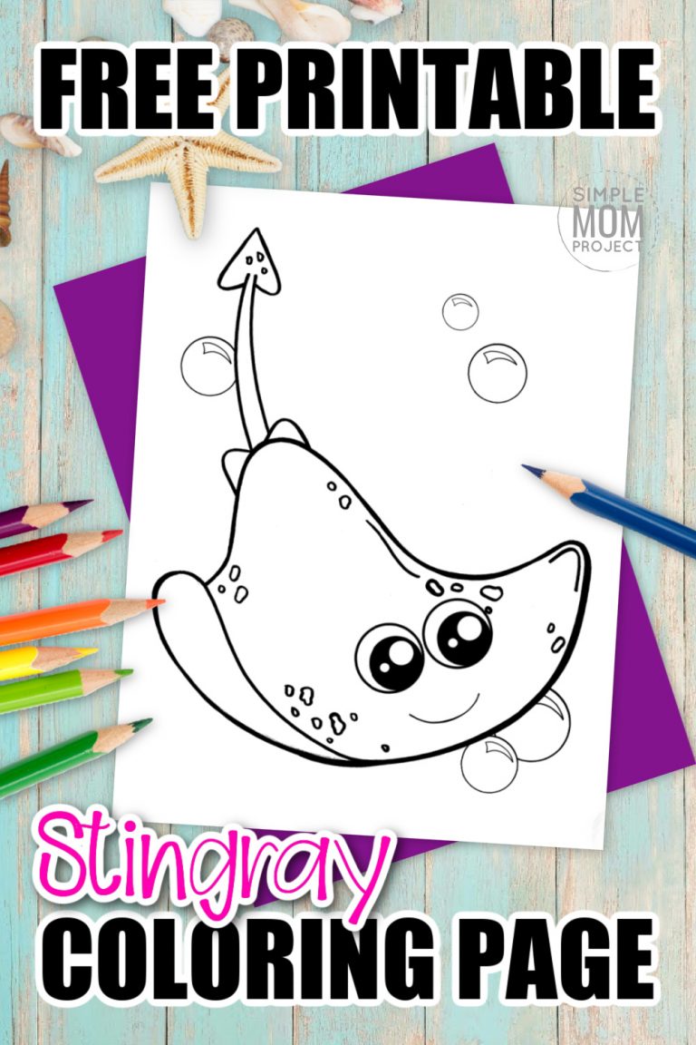 Free Printable Stingray Coloring Page – Simple Mom Project