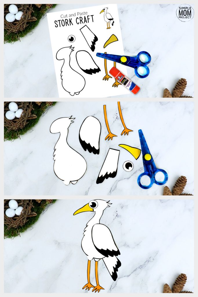 Free Printable Stork Bird Craft for Kids - Simple Mom Project