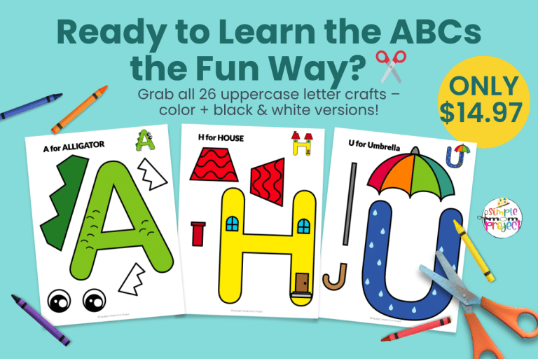 Free Printable Letter E Elephant Craft for Kids & Teachers - Simple Mom ...