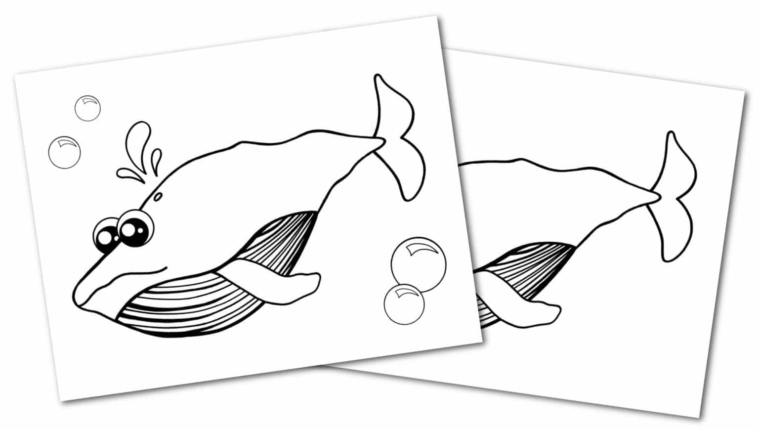 Free Printable Blue Whale Coloring Page - Simple Mom Project