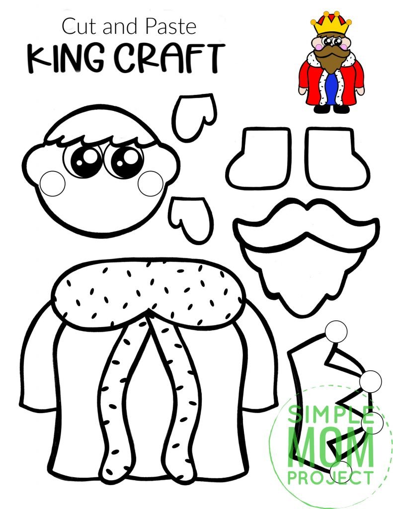 Free Printable King Craft Template - Simple Mom Project