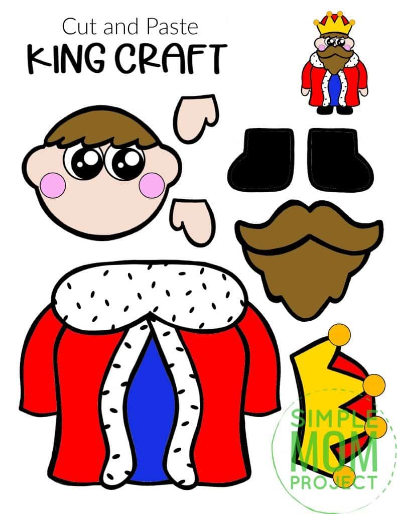 Free Printable King Craft Template - Simple Mom Project