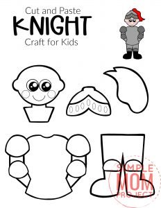 Free Printable Knight Craft Template - Simple Mom Project