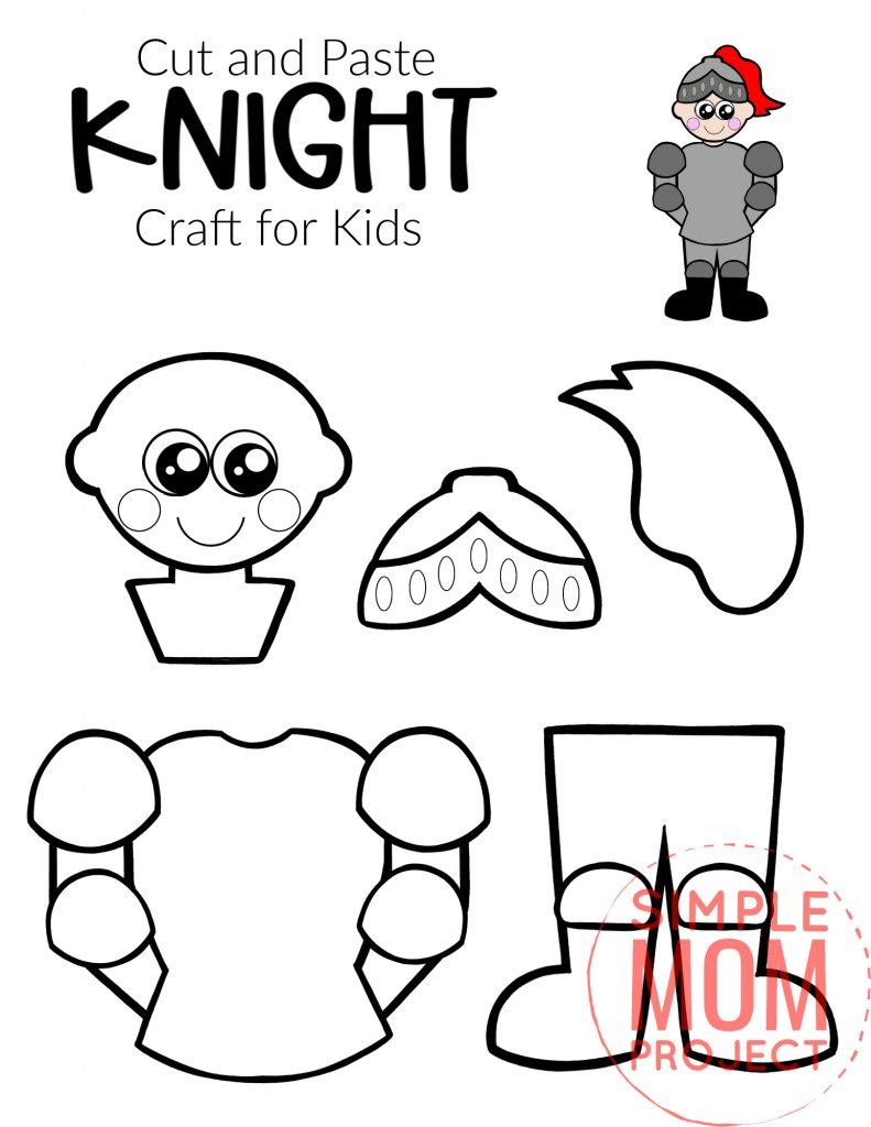 Free Printable Knight Craft Template - Simple Mom Project