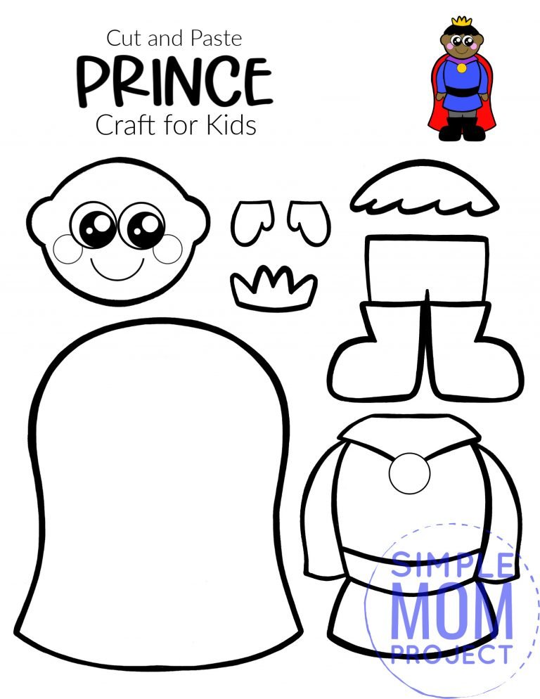 Free Printable Prince Craft Template - Simple Mom Project