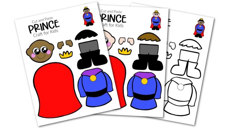 Free Printable Prince Craft Template - Simple Mom Project