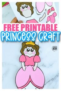 Free Printable Princess Craft Template – Simple Mom Project