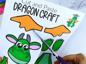 Free Printable Dragon Craft Template - Simple Mom Project