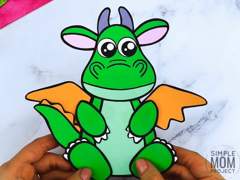 Free Printable Dragon Craft Template - Simple Mom Project